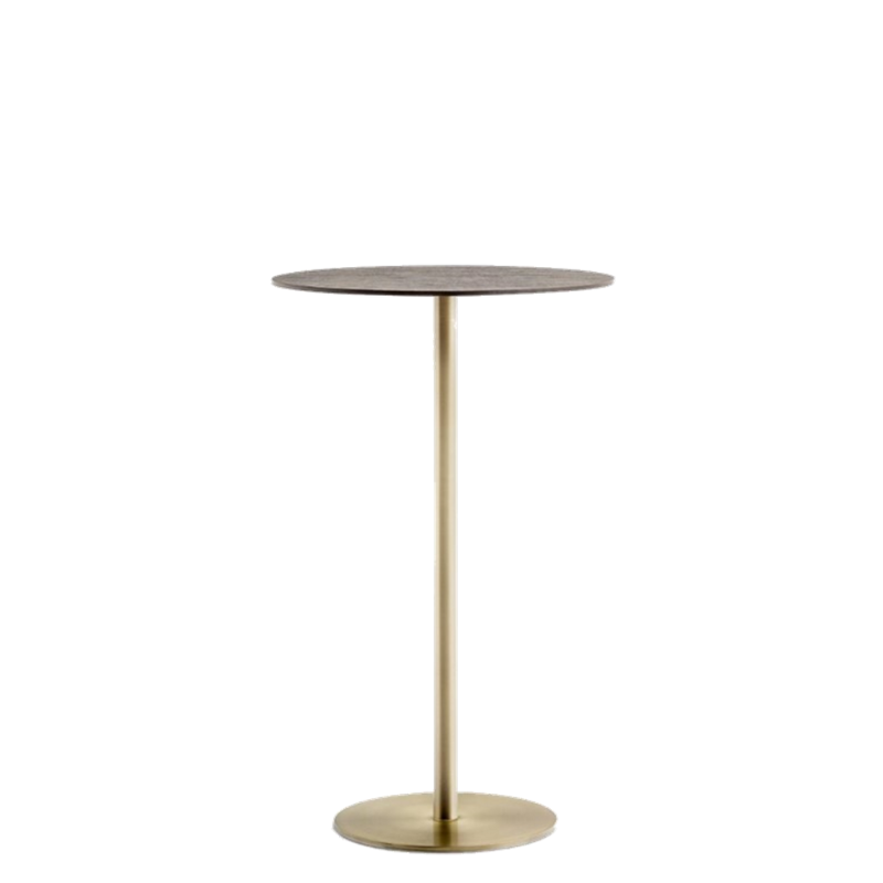 CENTRAL LEG TABLE WITH WIDE COLOR OPTIONS INOX • Thomson Furniture